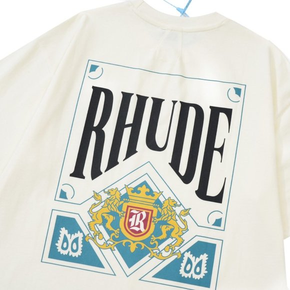 Rhude | Shirts | Rhude Kaleidoscope Playing Card Print Short Sleeve ...